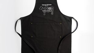 Omaha Steaks Butcher's Apron in Black