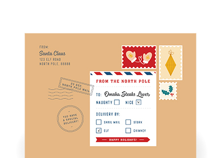 From the North Pole Card | Omaha Steaks